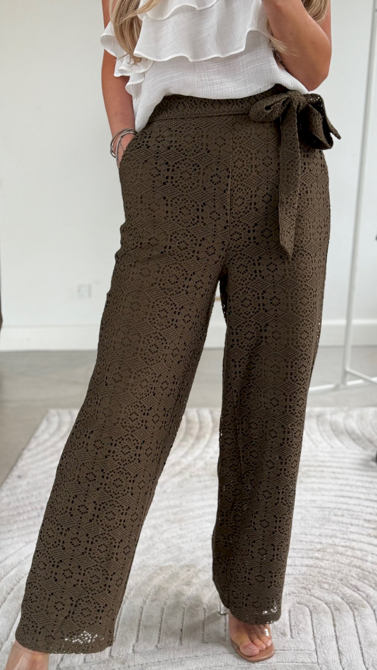 Delina Cool Pants - Beige